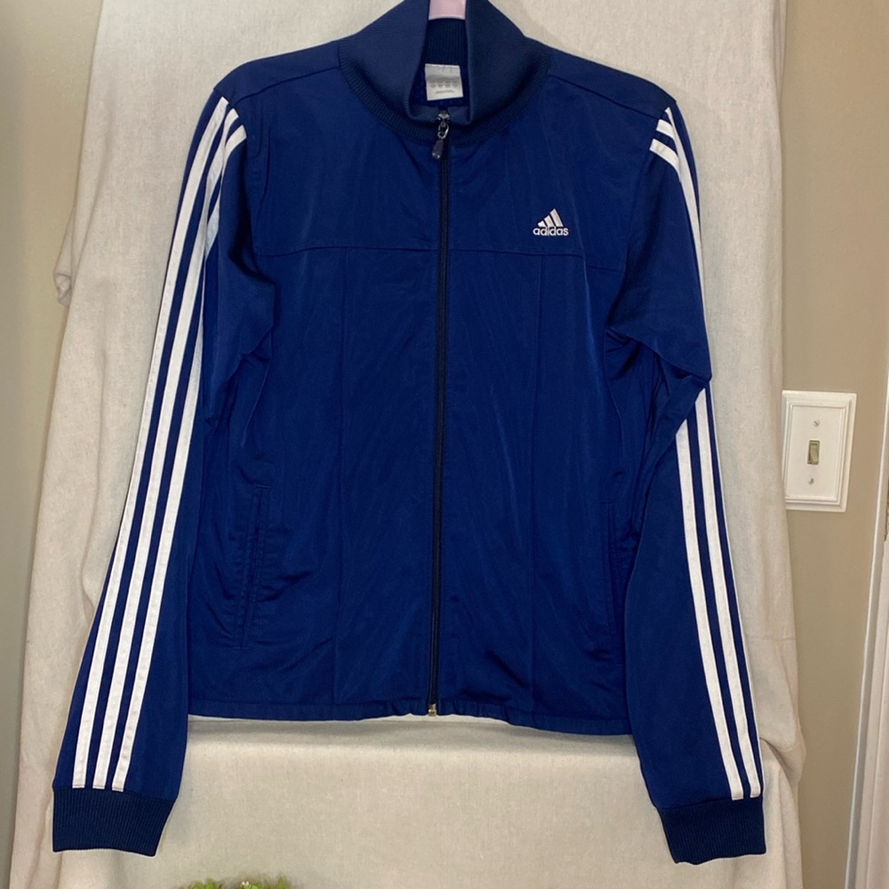 Vintage 2000s Adidas Navy Track Jacket, Size Large, M… - Gem